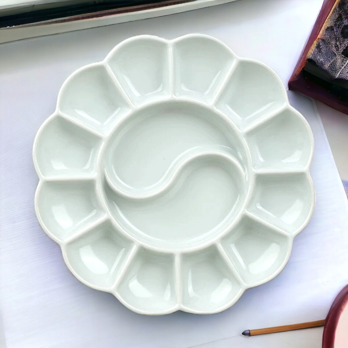Ceramic Paint Palette, Artist Paint Palette, Color Mixing Palette ...