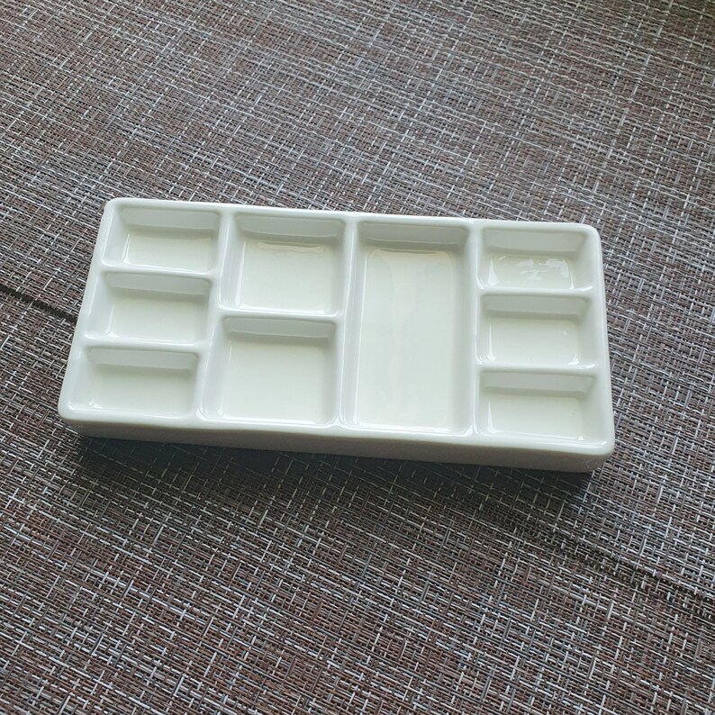 Ceramic Paint Palette Artist Palette Color Mixing Palette - Etsy
