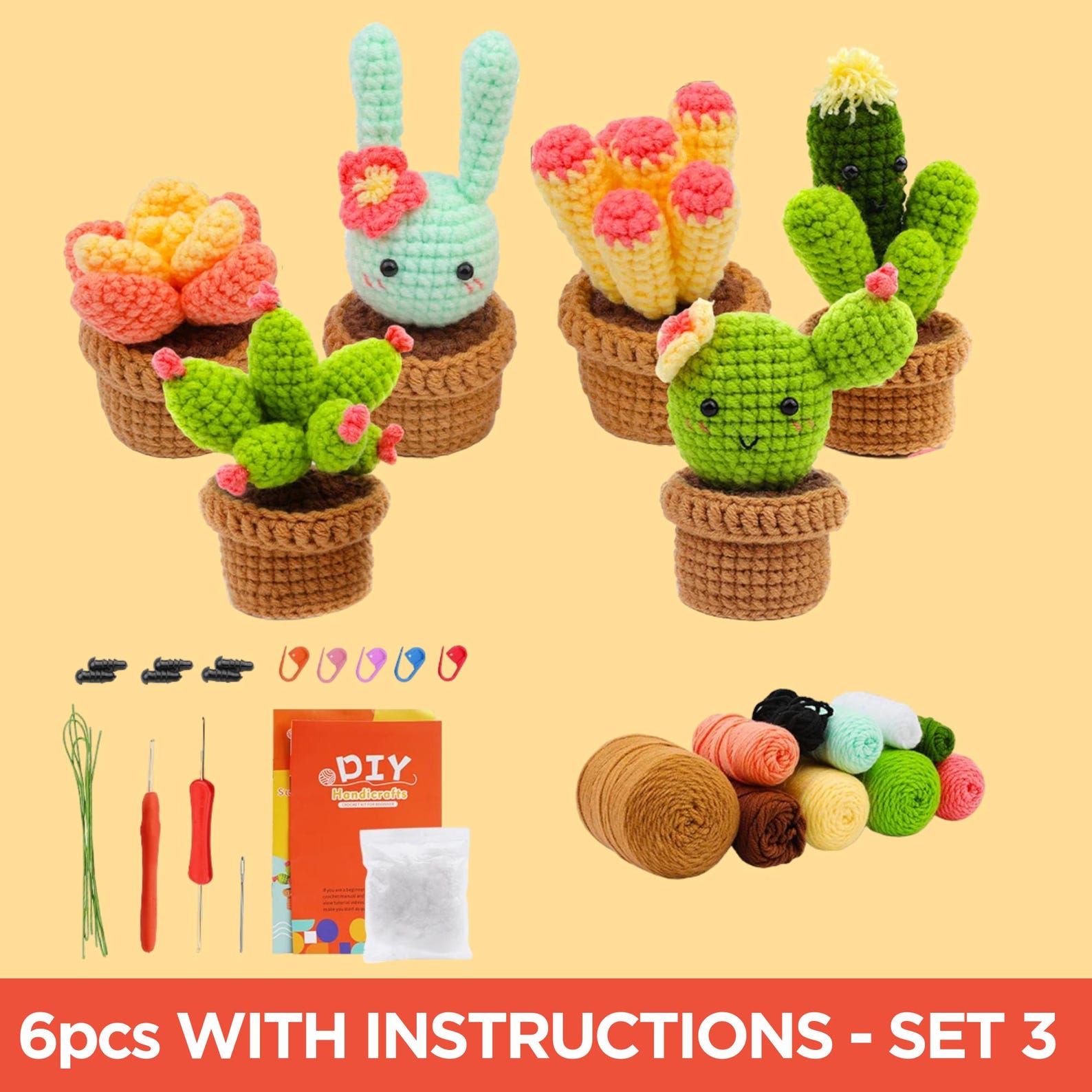Crochet Starter Kit, Learn to Crochet, Beginner Crochet, Craft Kits for ...