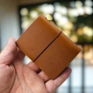 Pocket Leather Notebook, Personal Journal Organizer, Small Leather ...