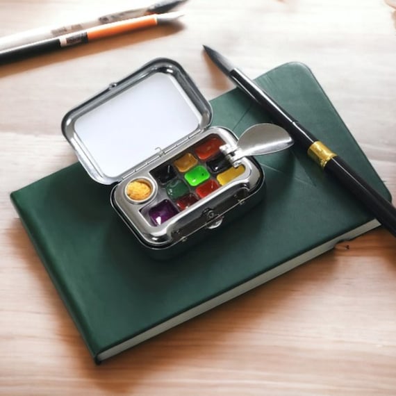 Paint Pallete Pocket Artist Watercolor Travel Set, Mini Portable ...