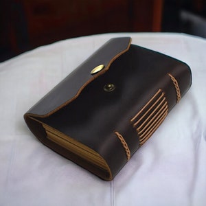 Pocket Leather Notebook, Personal Journal Organizer, Small Leather ...