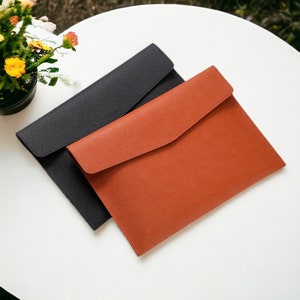 A4 Leather File Folder, Travel Document Holder, Business Bag Organizer ...