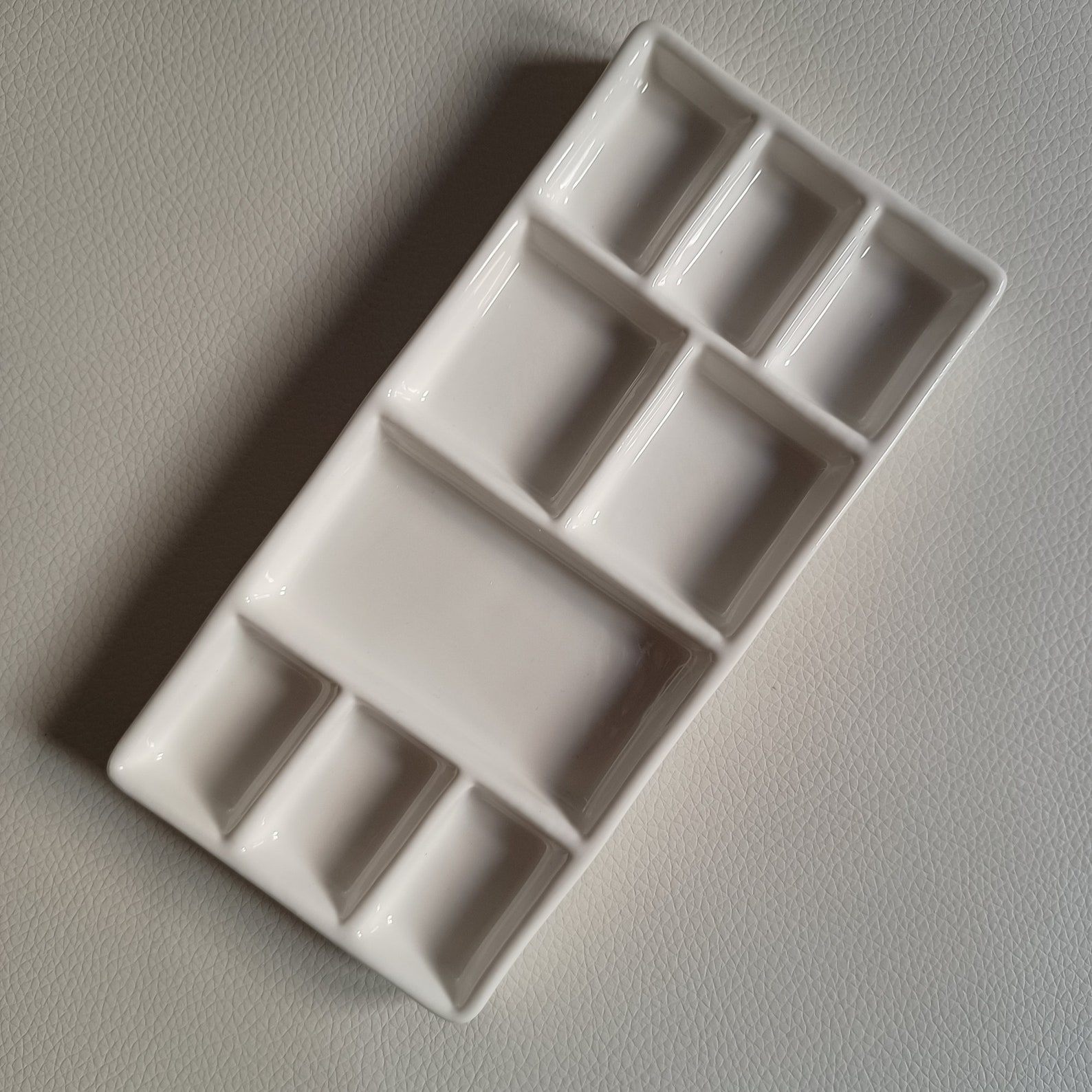 Ceramic Paint Palette, Artist Palette, Color Mixing Palette, Art Supply ...