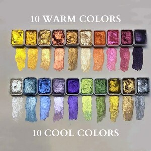 Metallic Watercolors, Natural Pigment, Professional Watercolor Paints ...