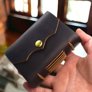 Pocket Leather Notebook, Personal Journal Organizer, Small Leather ...