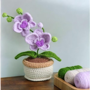 Crochet Flower Starter Kit, Crochet Orchid Tutorial, Beginner Crochet ...