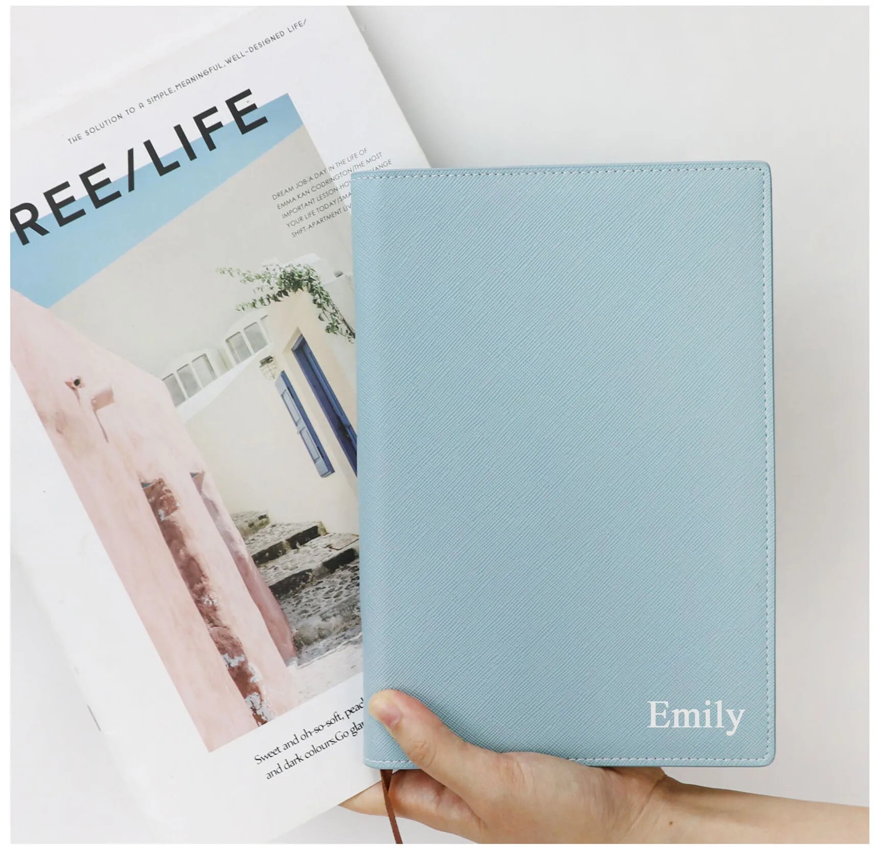 Personalised Leather A5 Notebook Cover Custom Journal Book - Etsy