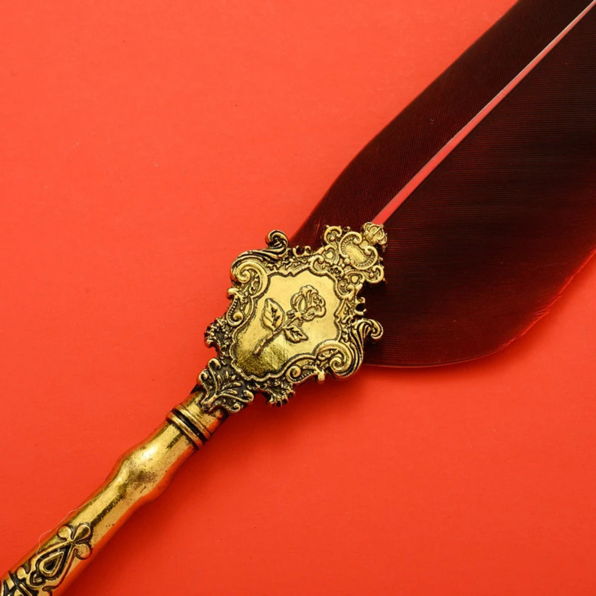 Feather Pen Set, Fountain Pen Kit, Calligraphy Set, Feather Ink Pen ...