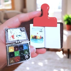 Mini Artist Paint Palette, Travel Watercolor Kit, Watercolor Paint Set ...