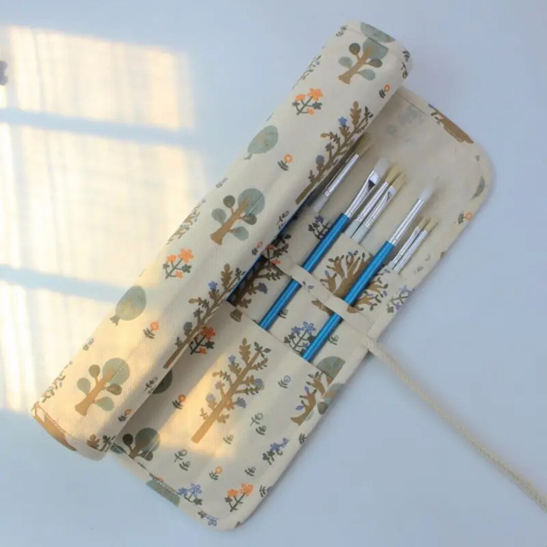 Rolling Pen Case Roll up Pencil Case Pencil Holder Paint - Etsy