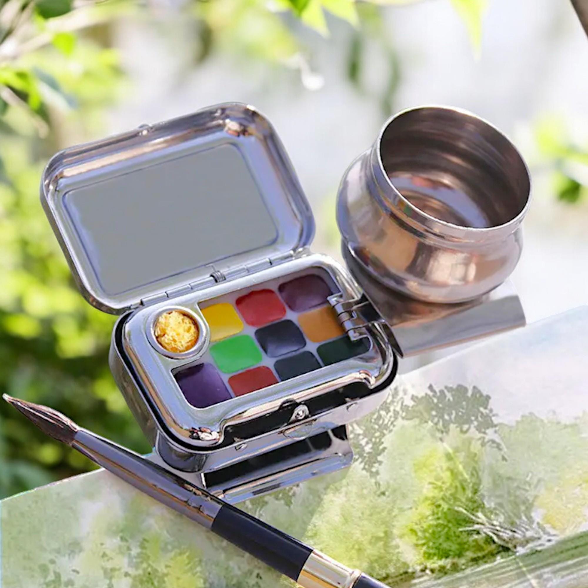 Mini Portable Watercolor Set, Watercolor Palette, Watercolor Supplies ...