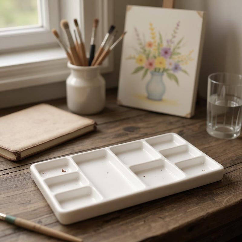 Paint Brush Ceramic Pallet - Etsy