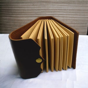 Pocket Leather Notebook, Personal Journal Organizer, Small Leather ...