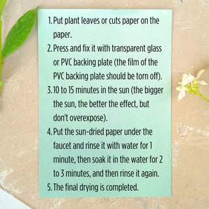 Easy Cyanotype Printing Kit, Sun Printing Kit, Solar Printing Kit ...