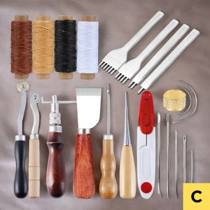 Leather Working, Leather Punch, Leather Work Tools, Leather Tooling Kit ...