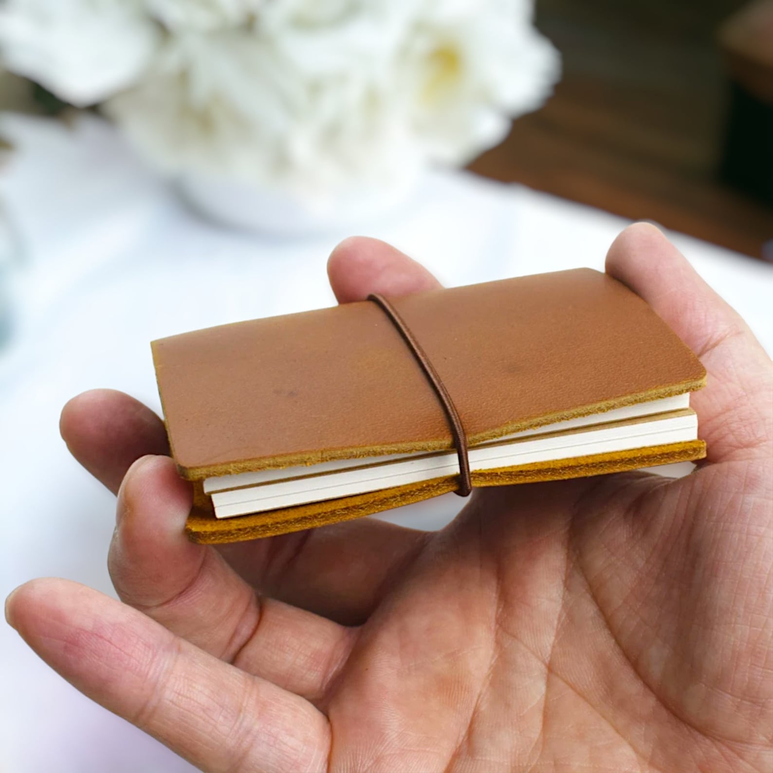 Pocket Leather Notebook, Personal Journal Organizer, Small Leather ...