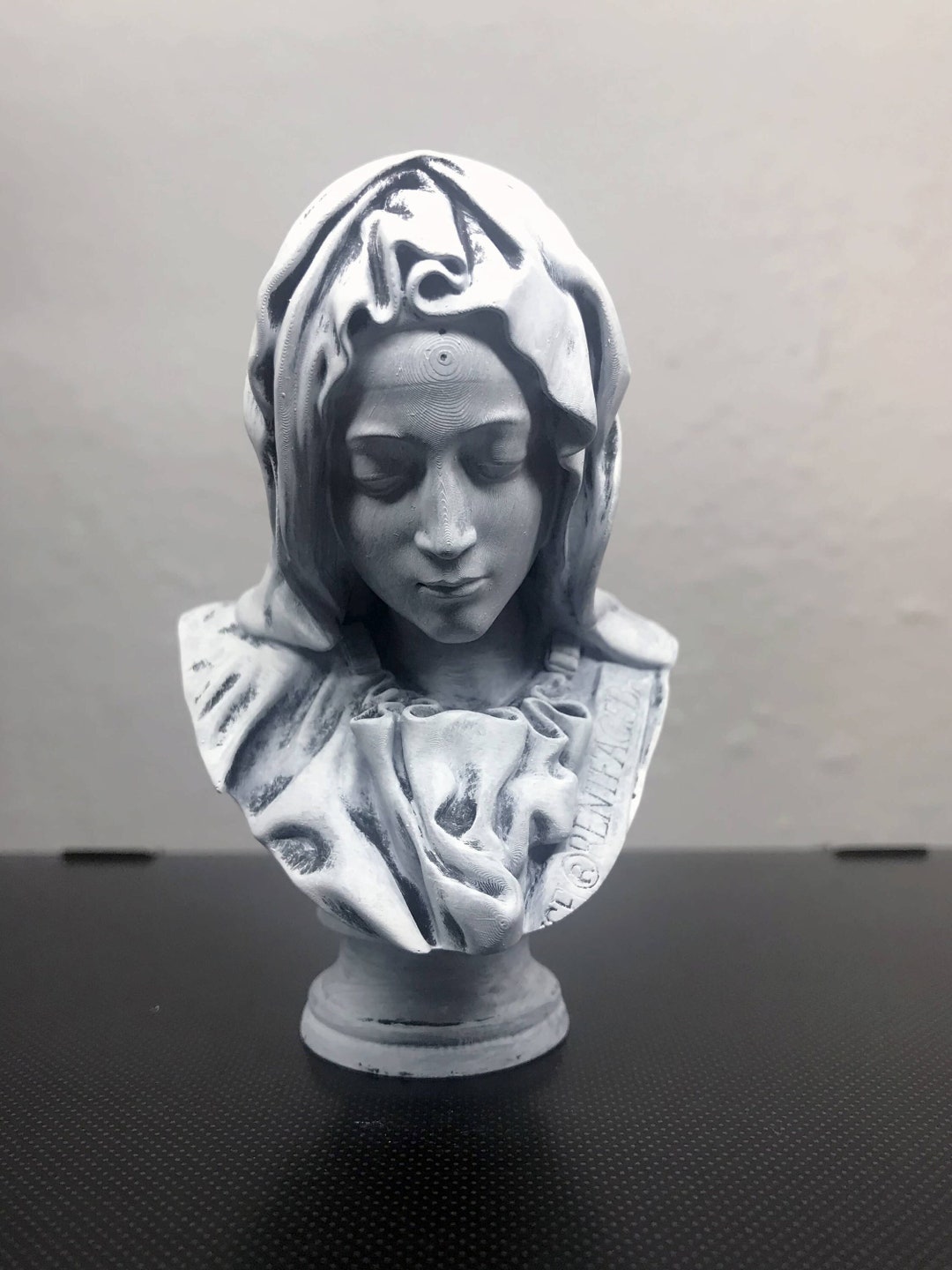 Miniature Replica of Bust of Mary pieta Statue Sculpture - Etsy