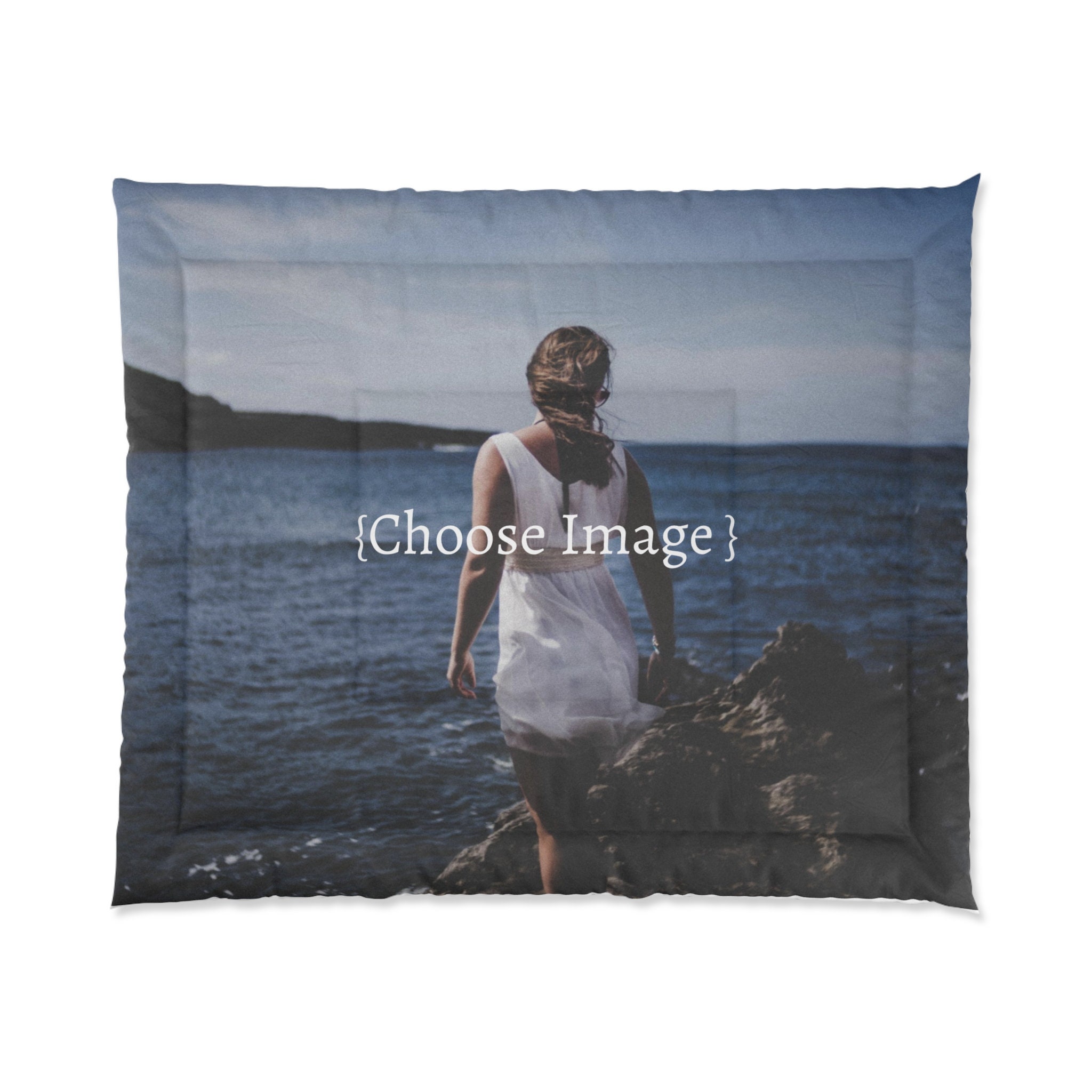 Personalized Comforter Set Modern Full King Design Ideal Anniversary or ...