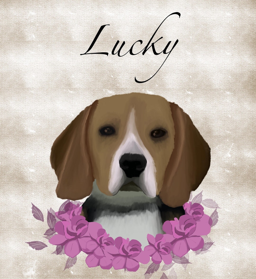 Custom Pet Drawing Digital Artwork of Your Beloved Pet - Etsy