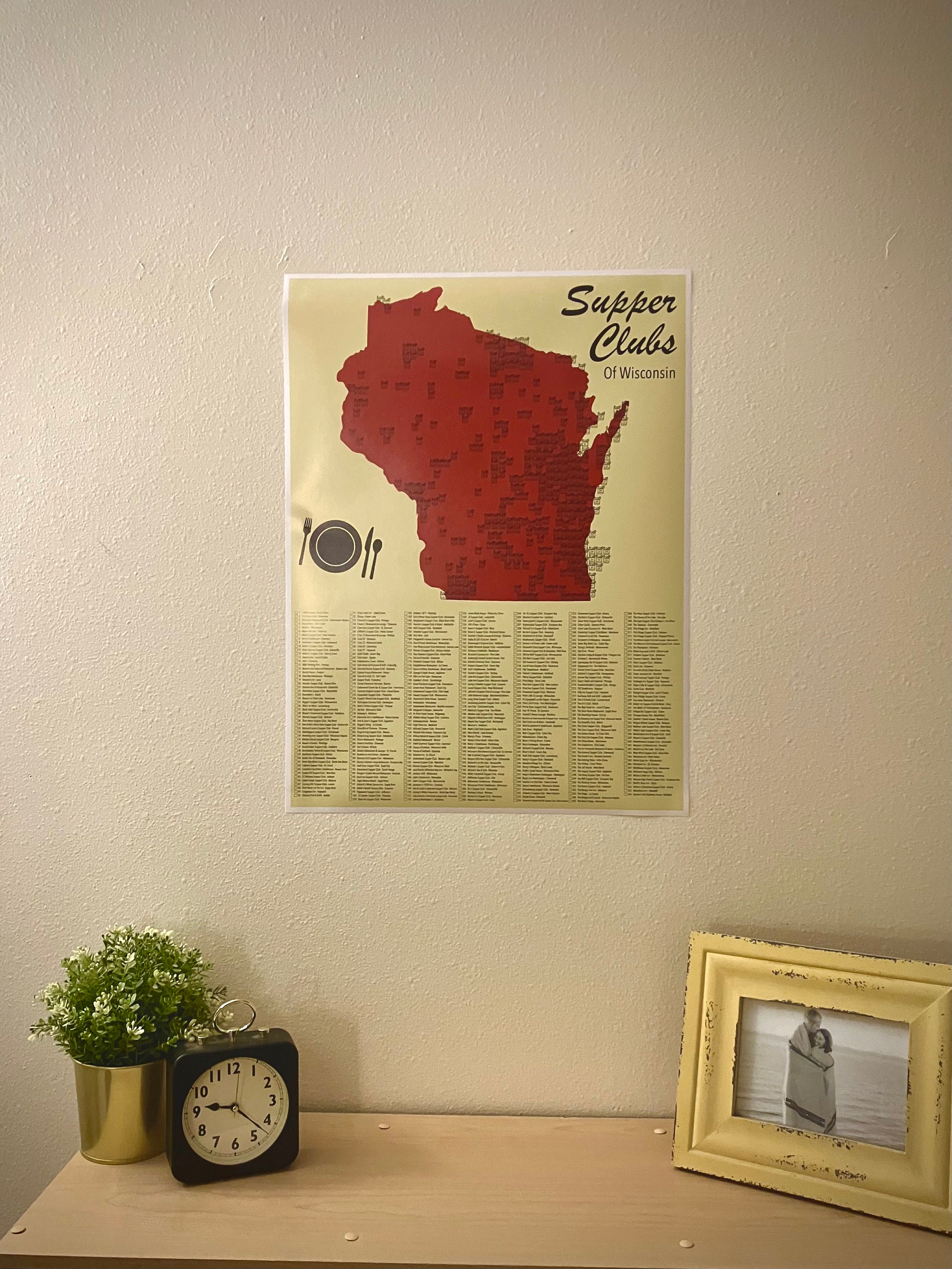 Wisconsin Supper Club Map - Digital Download - Etsy