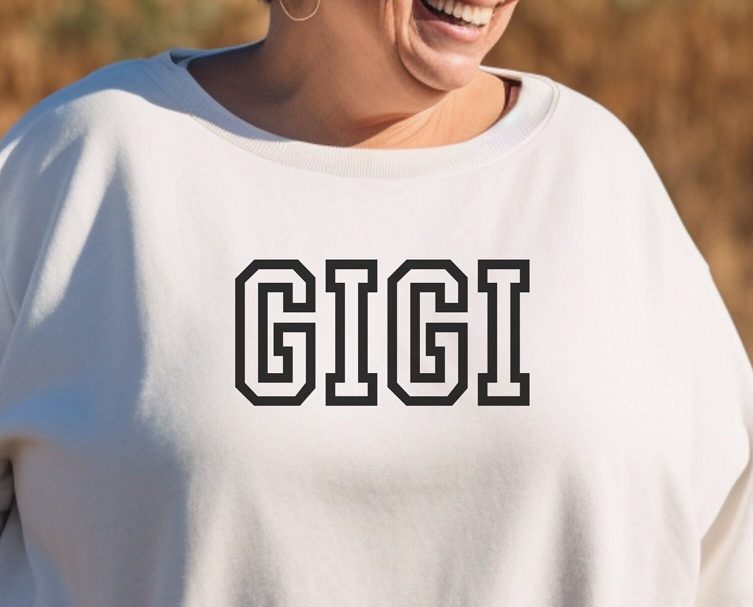 Gigi Block Lettering Instant Download Black and White, Gigi Instant ...