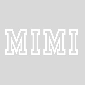 Mimi Block Lettering Instant Download Black and White, Mimi Instant ...