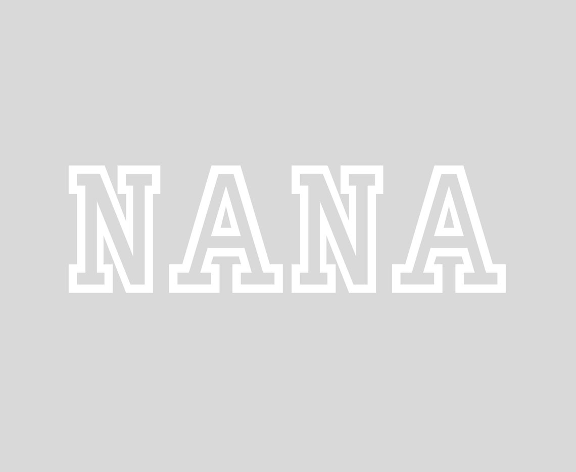 NANA Lettering Digital Download, NANA Template, Nana Writing - Etsy