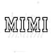 Mimi Block Lettering Instant Download Black and White, Mimi Instant ...