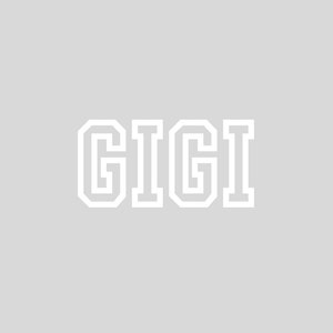 Gigi Block Lettering Instant Download Black and White, Gigi Instant ...