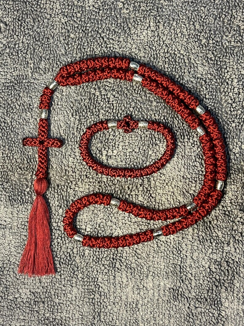 Orthodox Handcrafted Prayer Rope (100 Knots) and Bracelet Prayer Rope ...