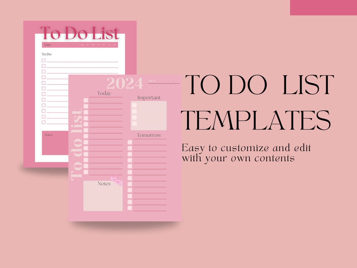 Digital to Do List Canva, Goodnotes Minimal to Do List Printable Simple ...