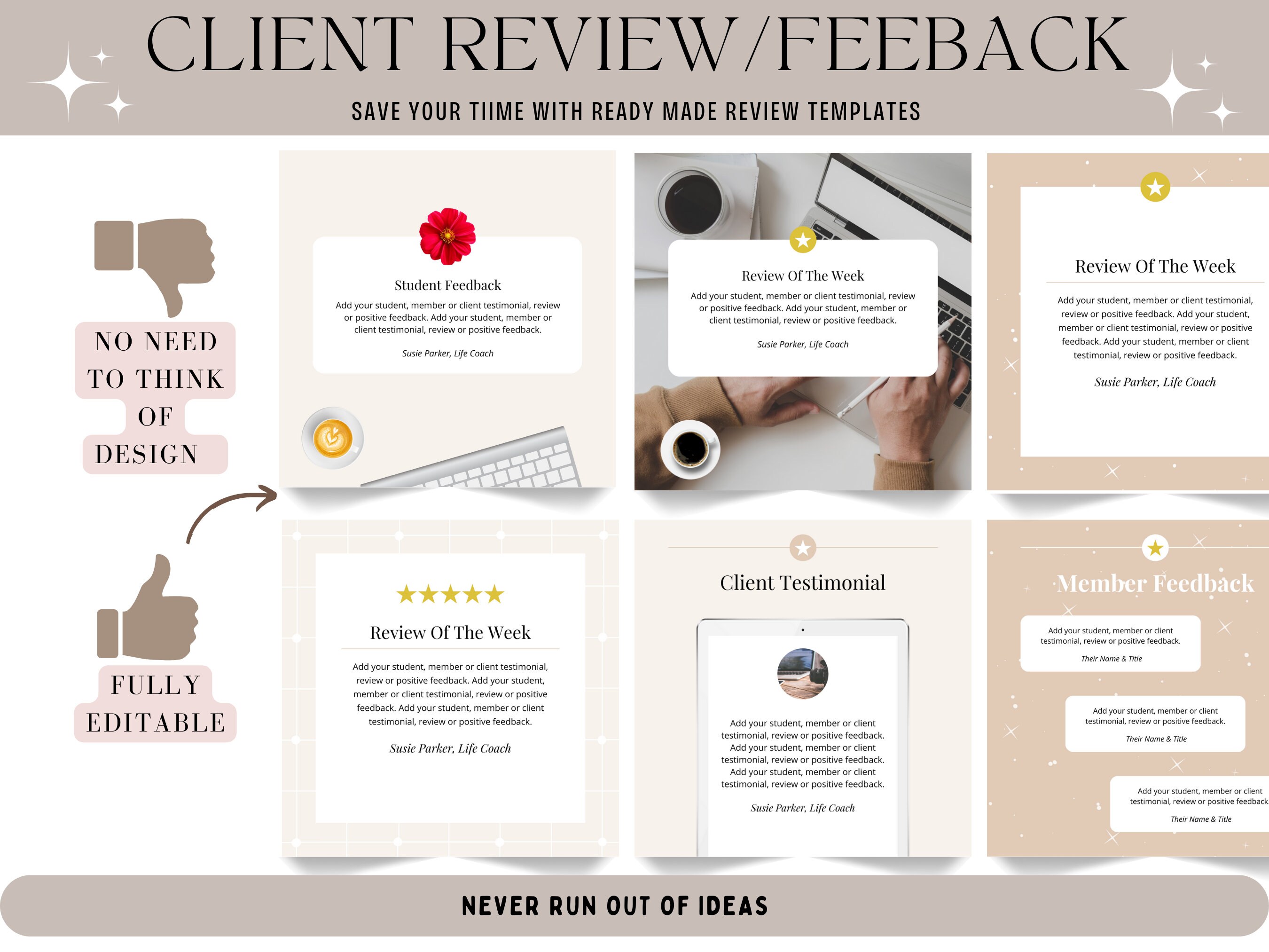 Client Review Template Social Media Templates Instagram Post Templates ...