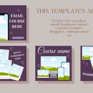 Mock up Canva Template for Coaches | Course Creator Mockups | Digital ...