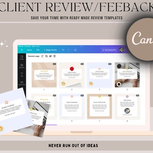 Client Review Template | Social Media Templates | Instagram Post ...