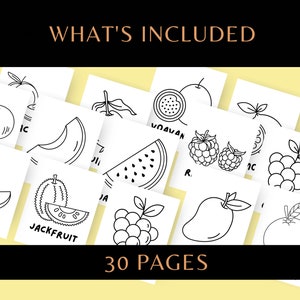 Fruits Coloring Printable Pages for Kids: Toddler Preschool ...