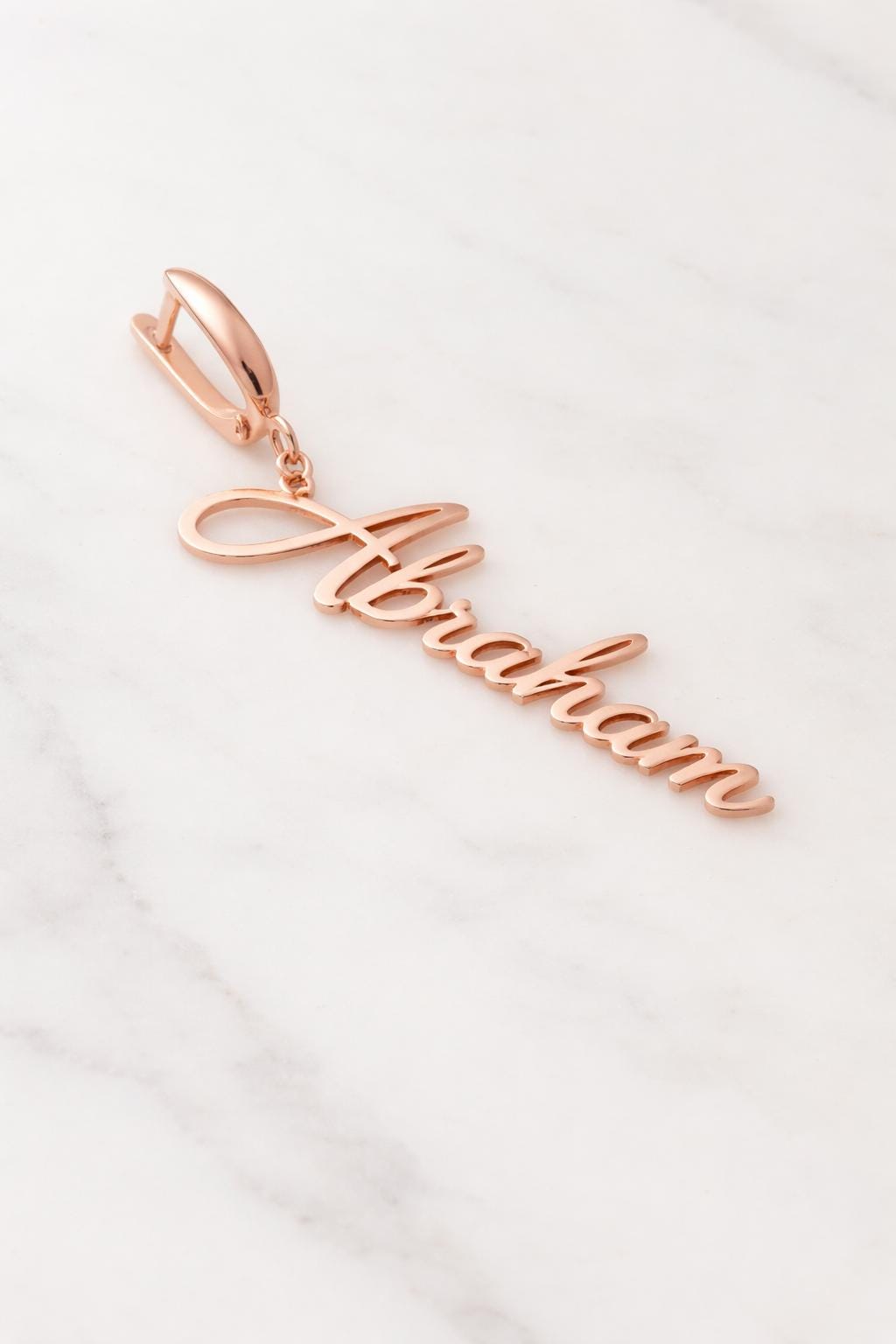 Personalized Name Drop Earrings: Gold Script, Sterling Silver - Etsy