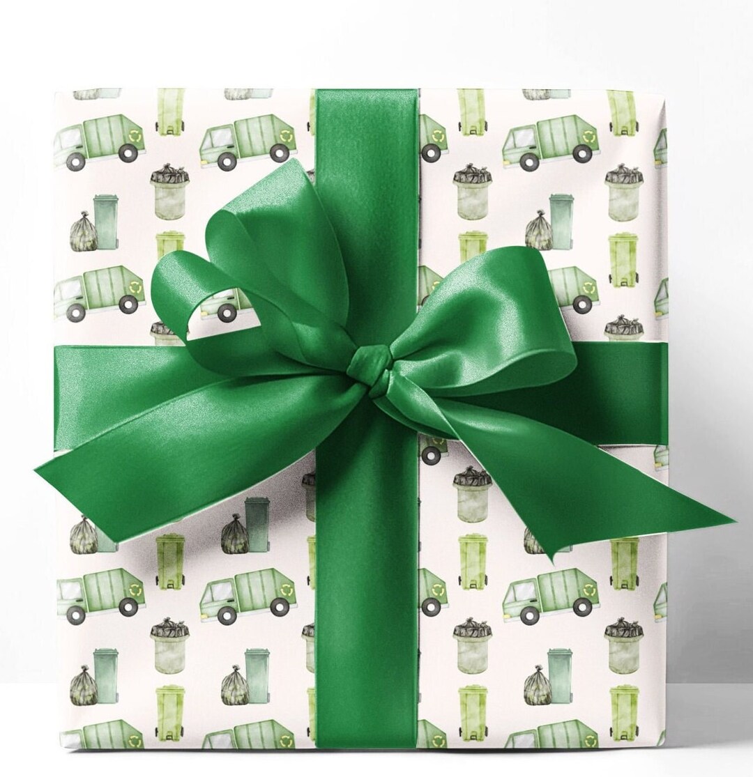 Trash Truck Wrapping Paper - Etsy