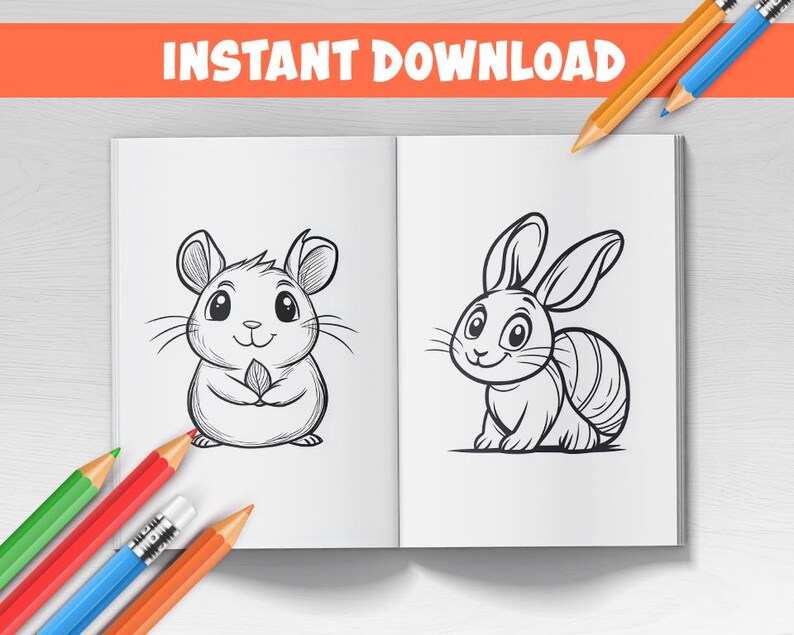 Homeschool Art Easy Coloring Pages for Preschool Toddlers, 60 Fun Pages ...