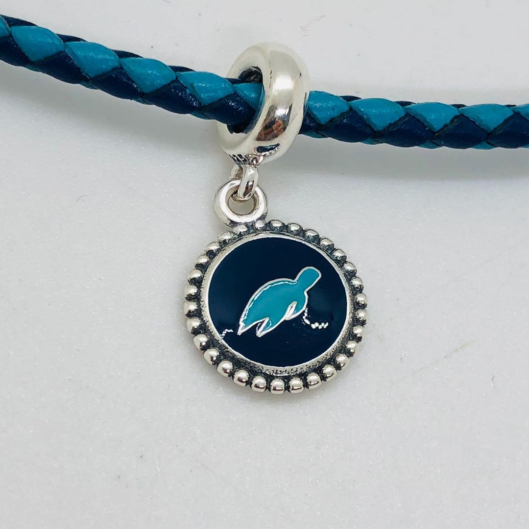 Pandora Blue Sea Turtles Charm/travel Gift/s925 Sterling Silver Jewelry ...
