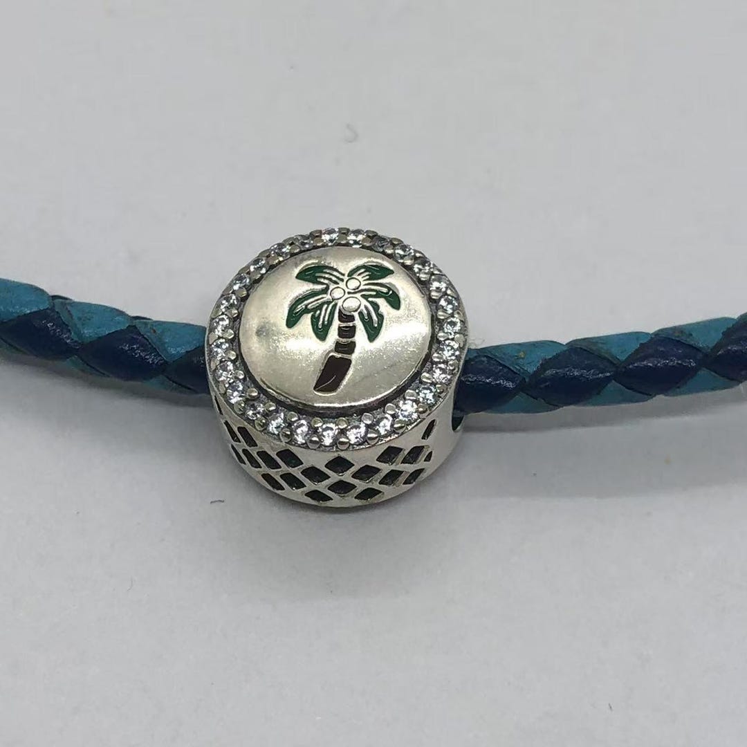 Pandora Palm Tree Bead Charm/ Travel Vacation Beach CHARM /birthday ...