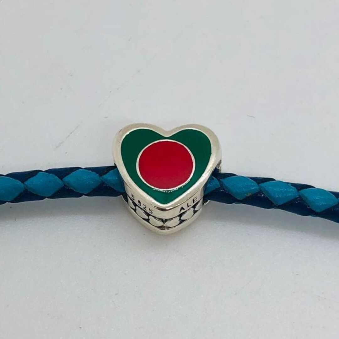 Pandora Bangladesh Country Flag Exclusive Heart Charm/birthday Travel ...