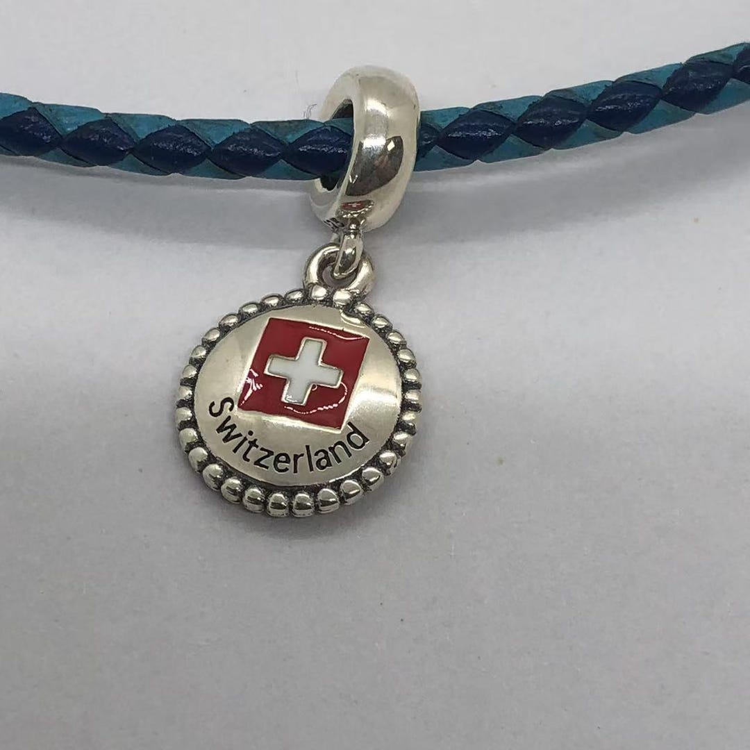 Pandora Switzerland Flag Exclusive Charm/birthday Gift/travel Gift ...