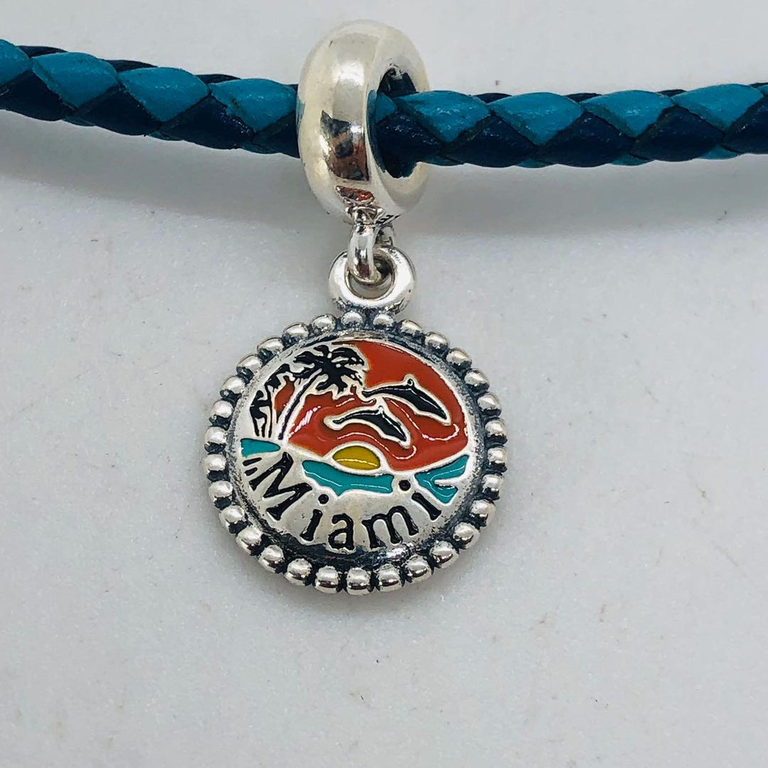 Pandora Miami Beach Exclusive Charm/beach Sunset Pendant/birthday Gift ...