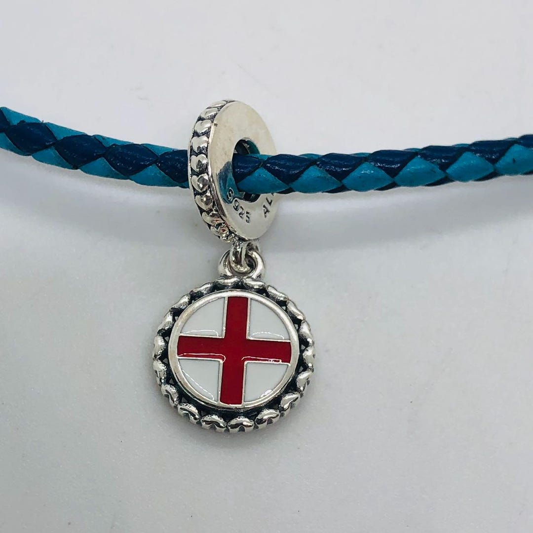 Pandora England Flag Exclusive Dangle Charm/ Travel Gift/ S925 Sterling ...