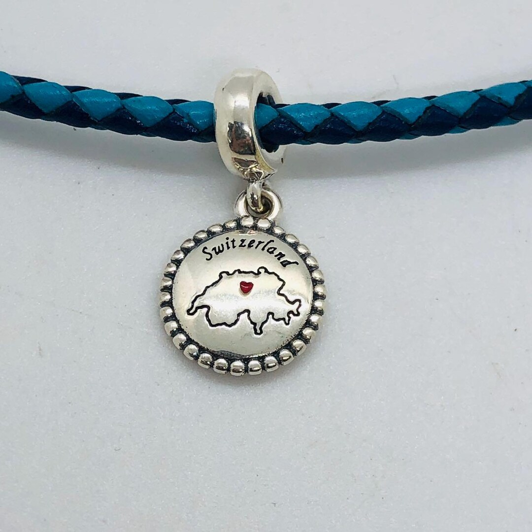 Pandora Switzerland Map Exclusive Dangle Charm /travel Gift/ S925 ...