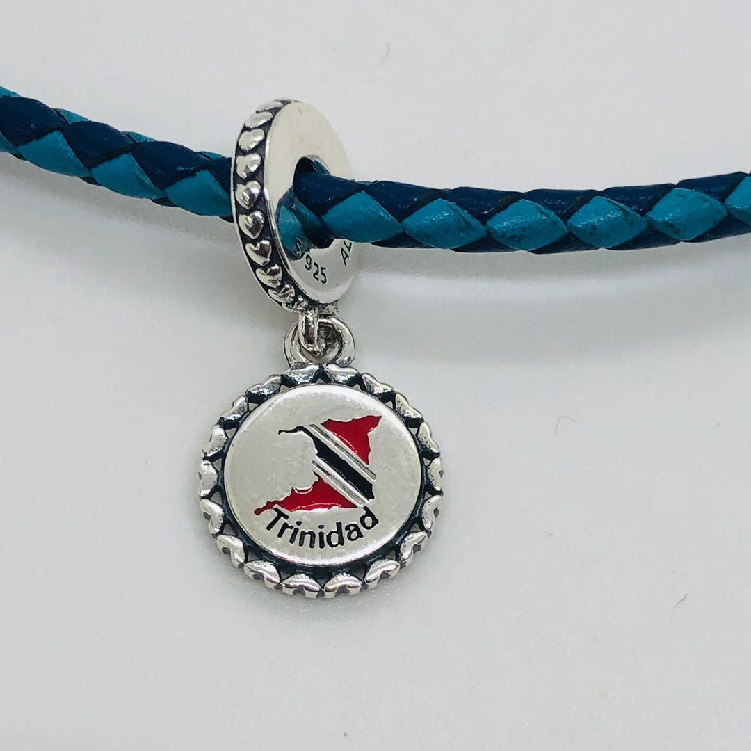 Pandora Republic of Trinidad and Tobago Flag Exclusive Charm Pendant /travel Gift/ S925 Sterling ...