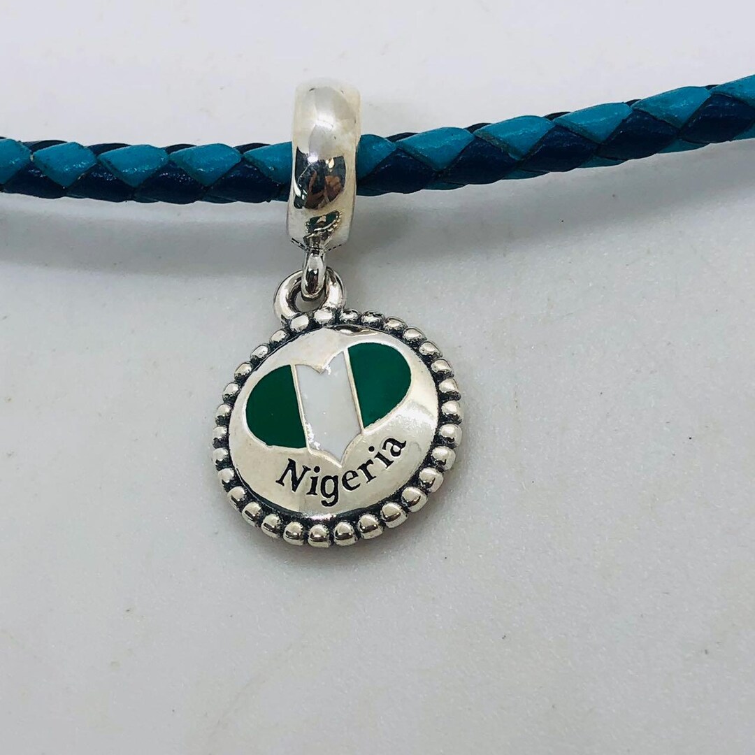 Pandora Country of Nigeria Flag Map Exclusive Charm/birthday Gift ...