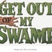 Shrek Cross Stitch Get Out of My Swamp - Swamp Monster Cross Stitch ...