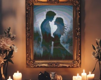 Twilight Movie Completed Finished Counted Cross Stitch Embroidery ...